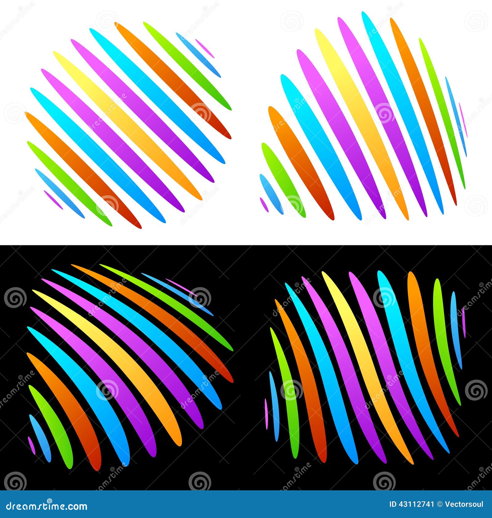 Vivid shapes stock vector. Illustration of happy, style - 43112741