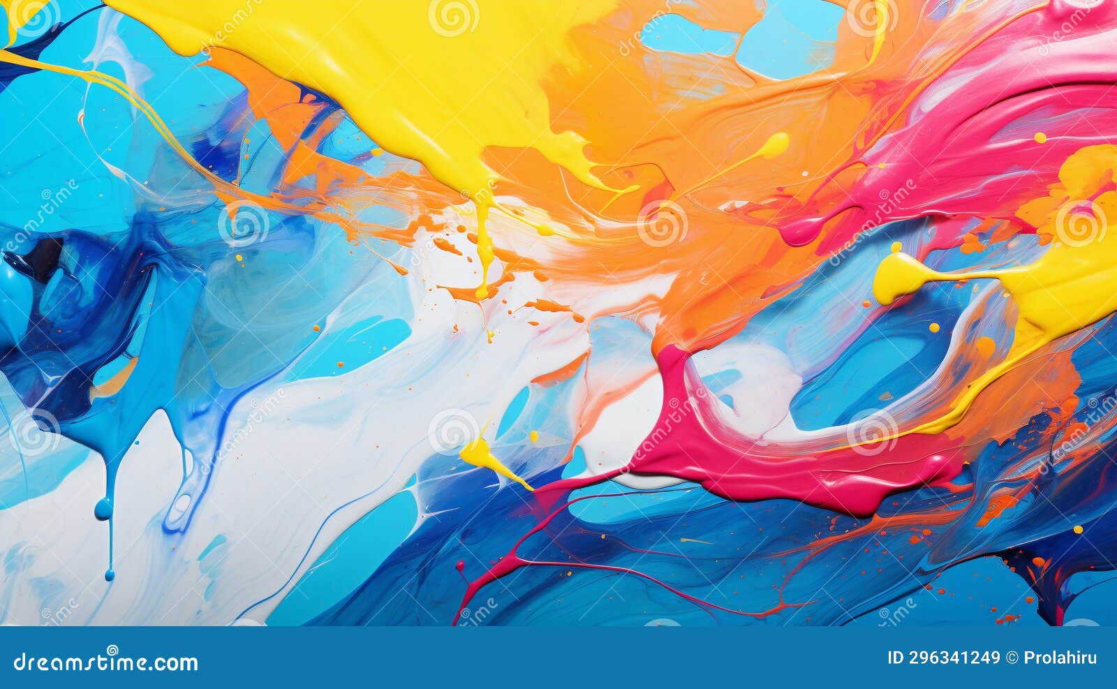 Vivid Splashes of Paint Abstract Expressionism Stock Illustration ...