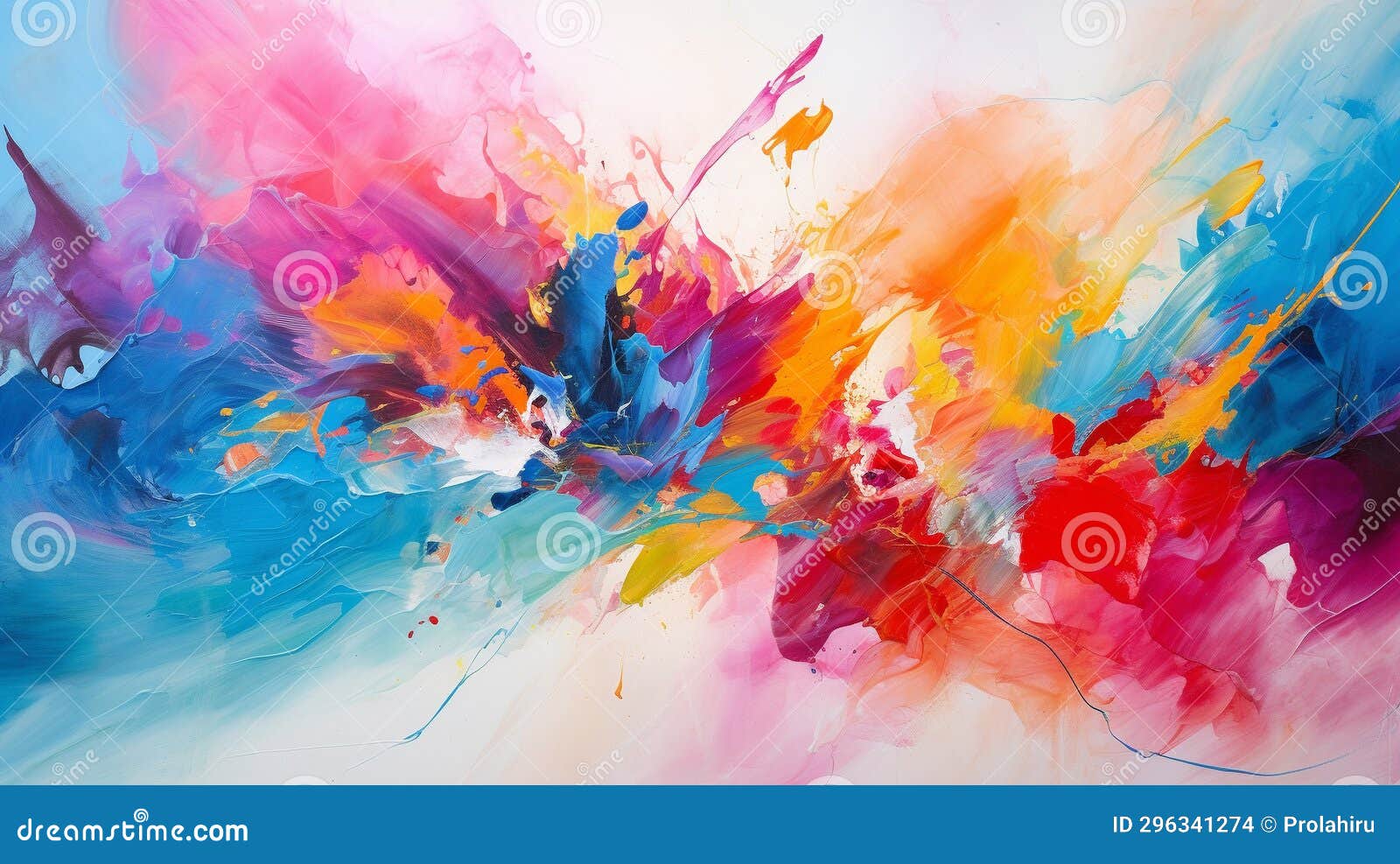 Vivid Splashes of Paint Abstract Expressionism Stock Illustration ...