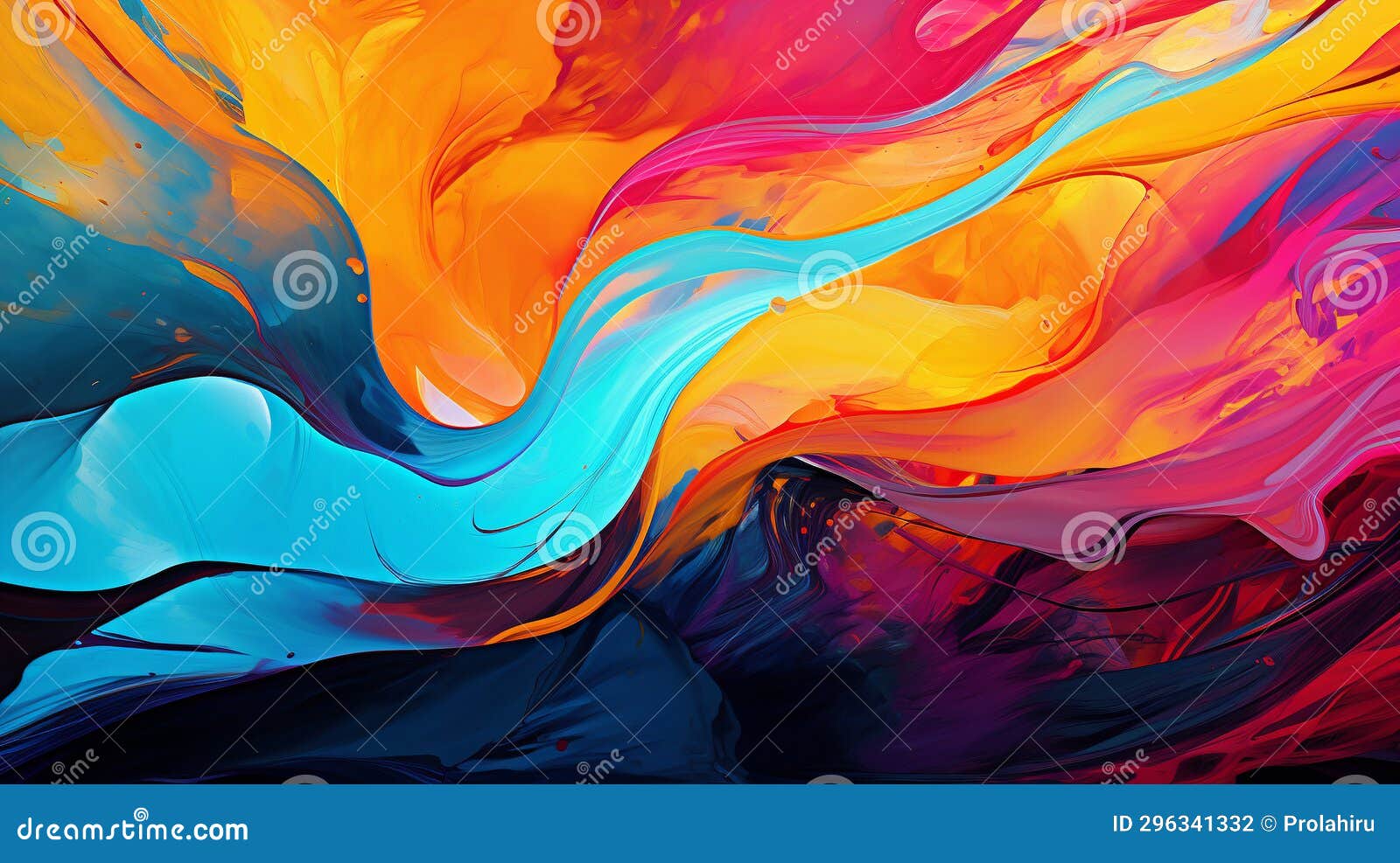Vivid Splashes of Paint Abstract Expressionism Stock Illustration ...