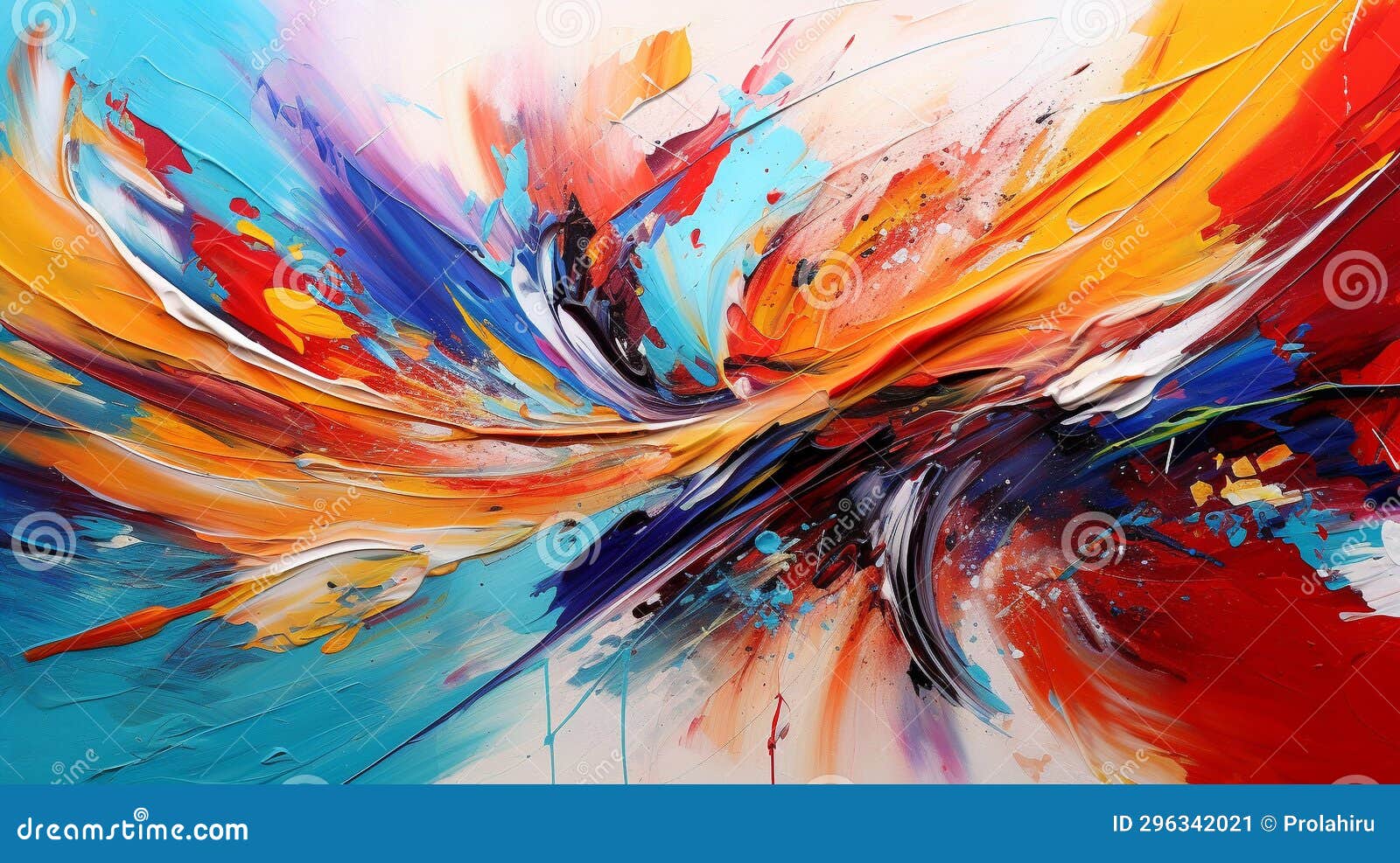 Vivid Splashes of Paint Abstract Expressionism Stock Illustration ...