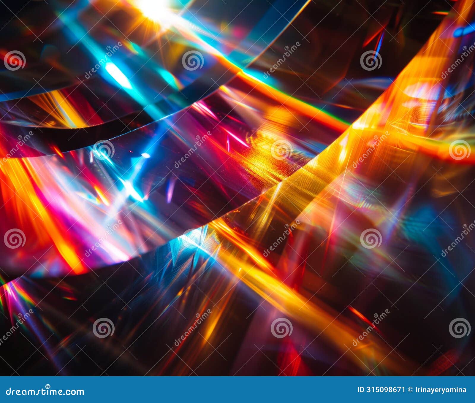 Vivid Streaks and Sparkles of Light Overlay Stock Image - Image of rich ...