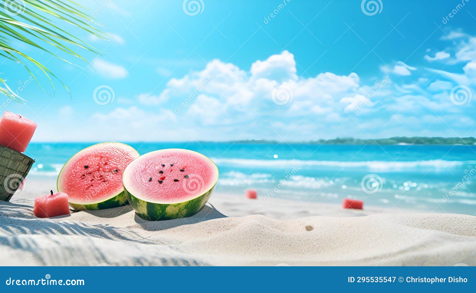 Vivid Summer Delights, Crafting a Summery Presentation Background Stock ...