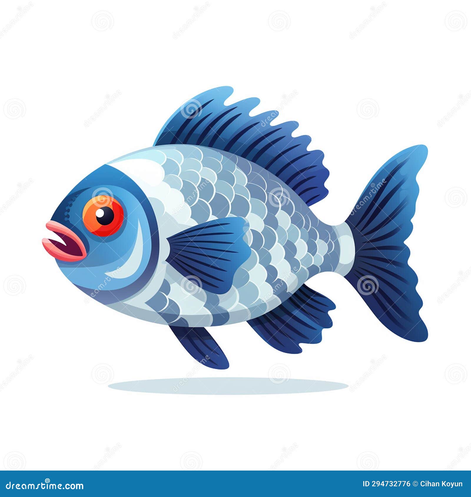 Vivid Tropical Fish Drawing Stock Illustration - Illustration of ...