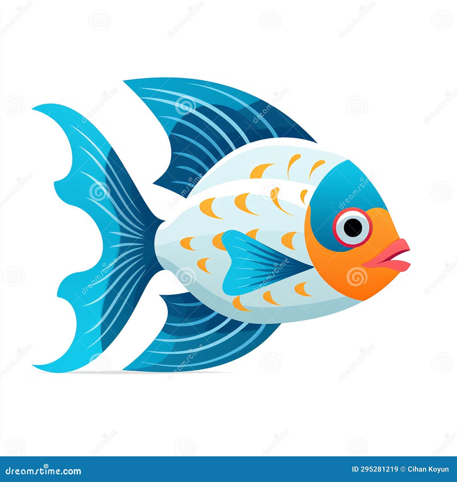 Vivid Tropical Fish Drawing Stock Illustration - Illustration of ...