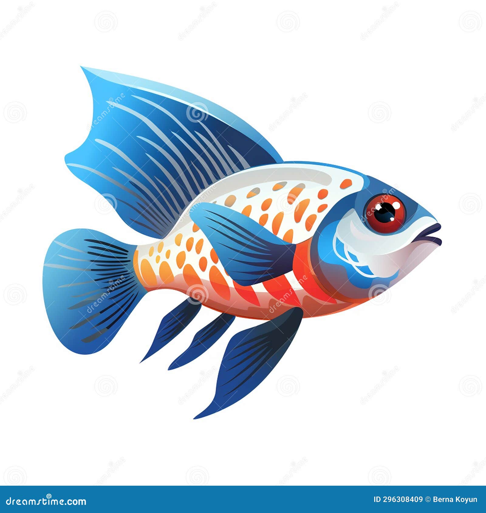Vivid Tropical Fish Drawing Stock Illustration - Illustration of fish ...