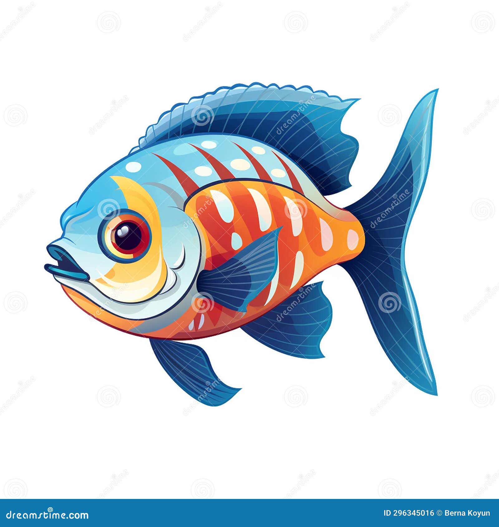 Vivid Tropical Fish Drawing Stock Illustration - Illustration of travel ...