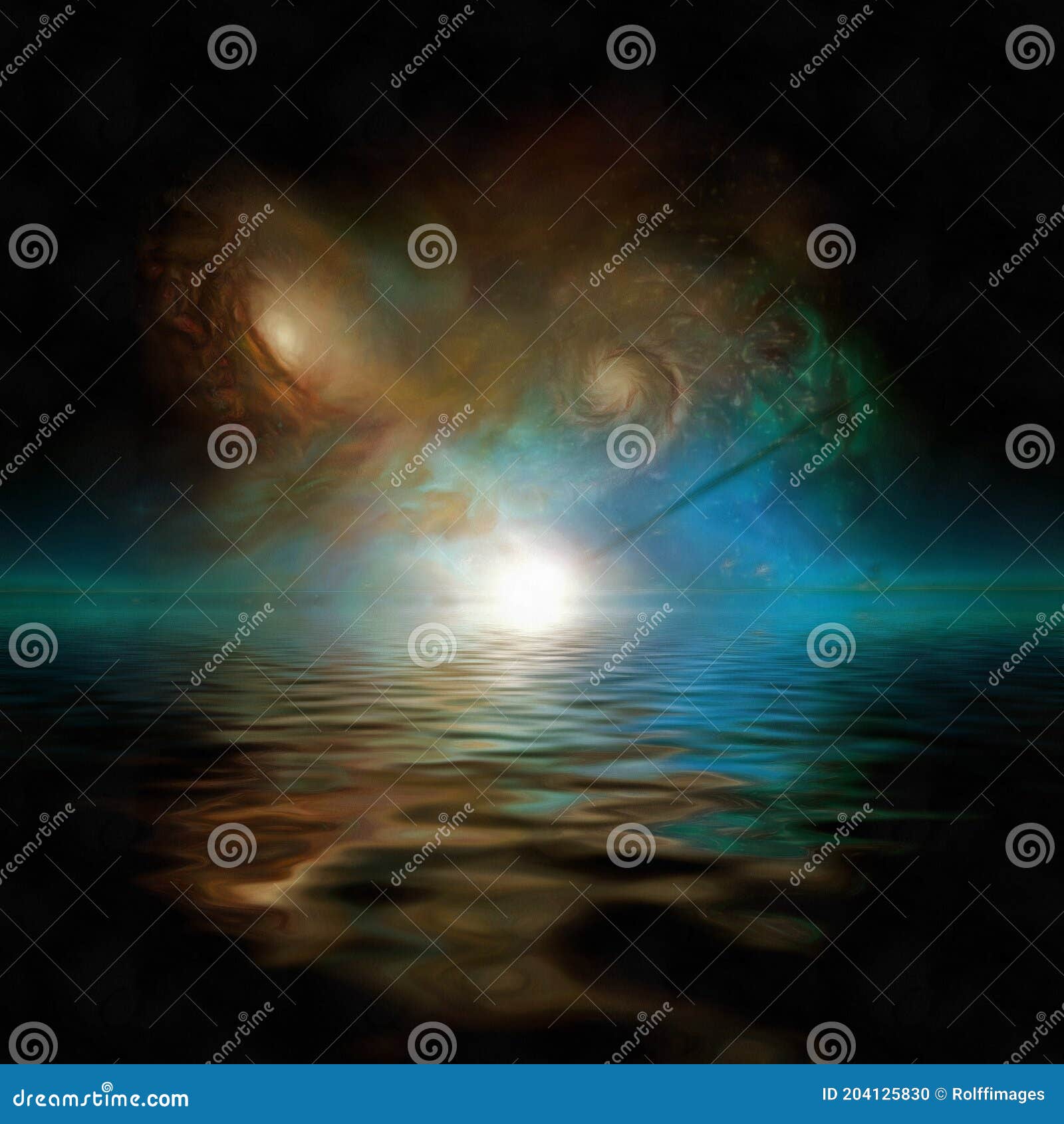Vivid universe space stock illustration. Illustration of glowing ...