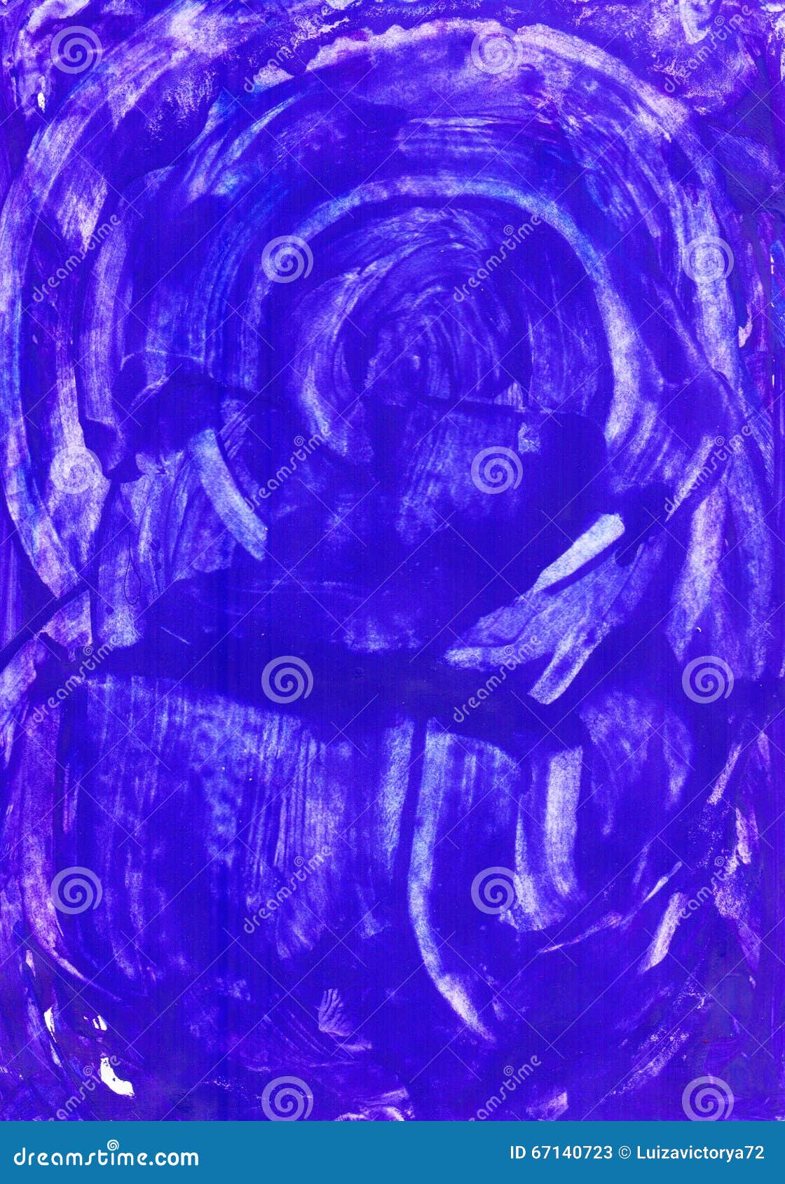 Vivid Watercolour Blue Abstract Drawing Handmade Backdrop Stock ...