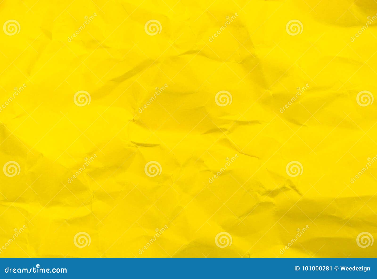 Vivid Yellow Color Crumpled Paper Texture Background Stock Image ...