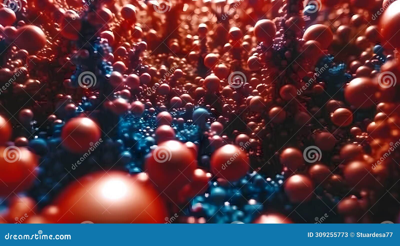 Abstract Molecular Structure AI Generative Stock Illustration ...