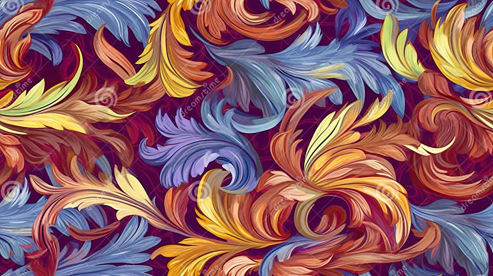Vivit Color Fabric Pattern Design Stock Illustration - Illustration of ...