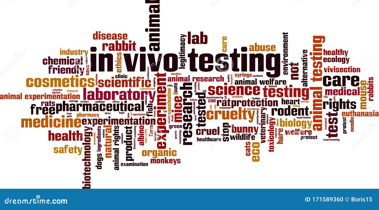 In Vivo Testing Word Cloud Cartoon Vector | CartoonDealer.com #204481747