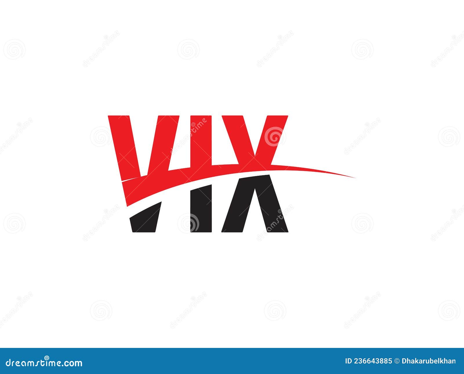 VIX Letter Initial Logo Design Vector Illustration Stock Vector ...
