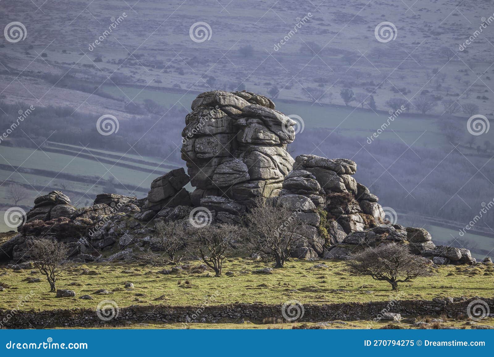 Vixen Tor Devon stock image. Image of dartmoor, environment - 270794275