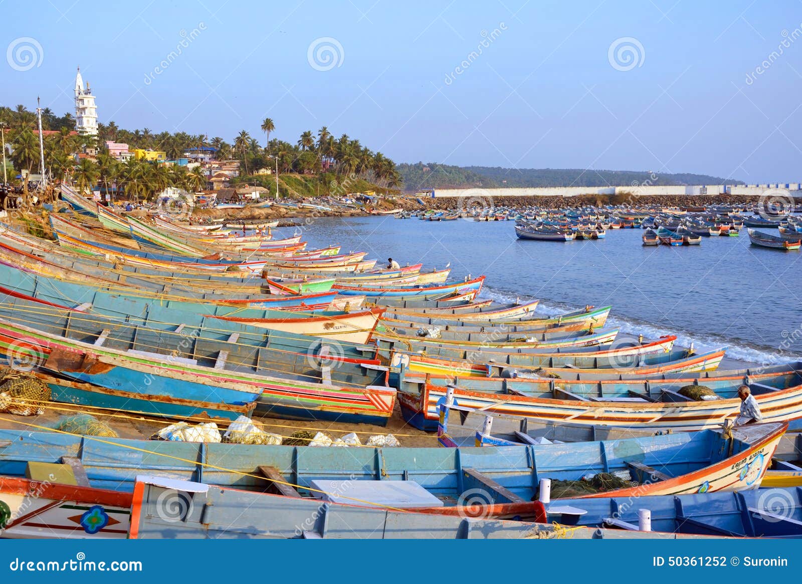 Vizhinjam Sea Port, Thiruvananthapuram Kerala, Blue Sky Background ...