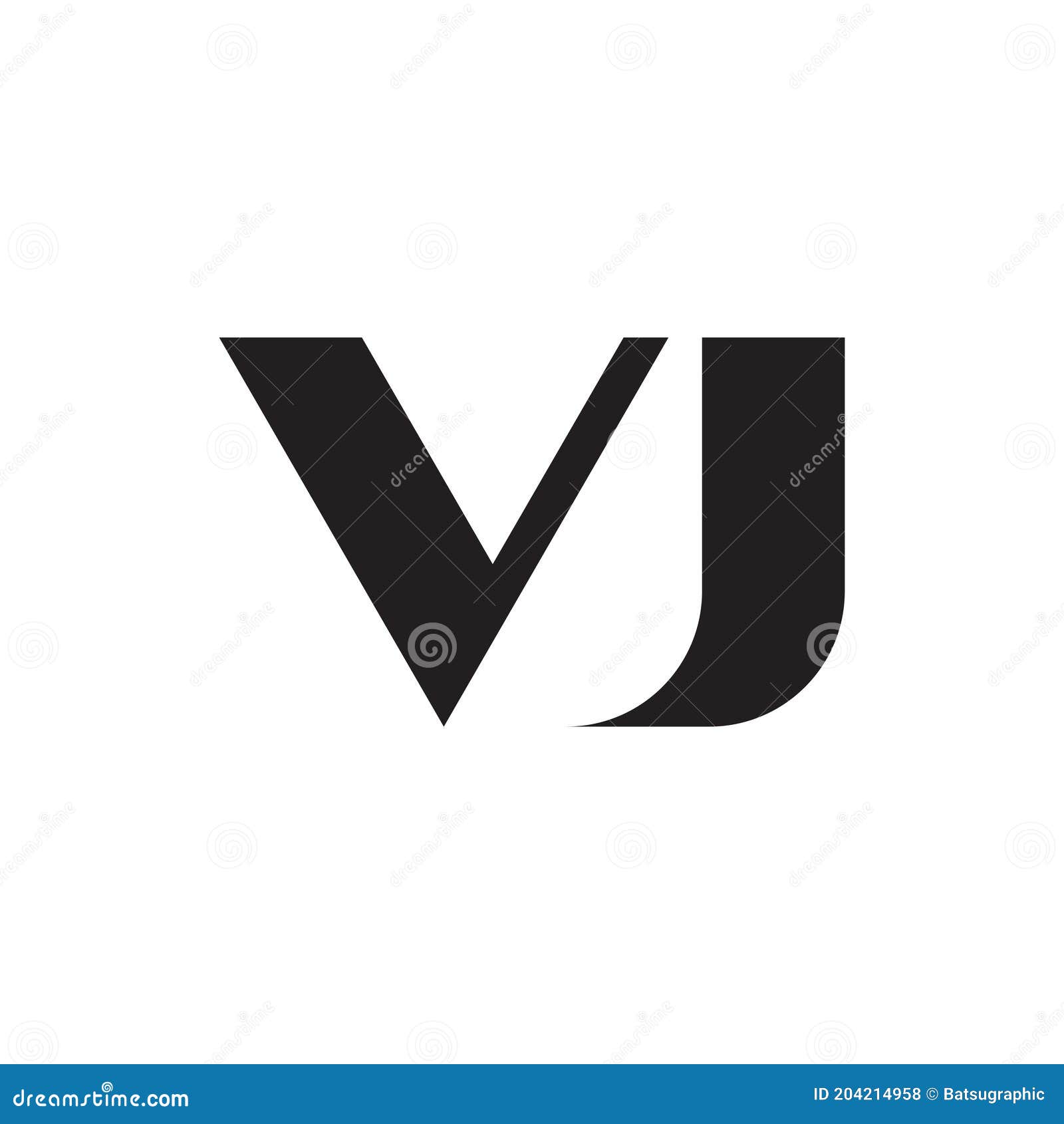 Vj Initial Letter Vector Logo Icon Stock Vector - Illustration of ...