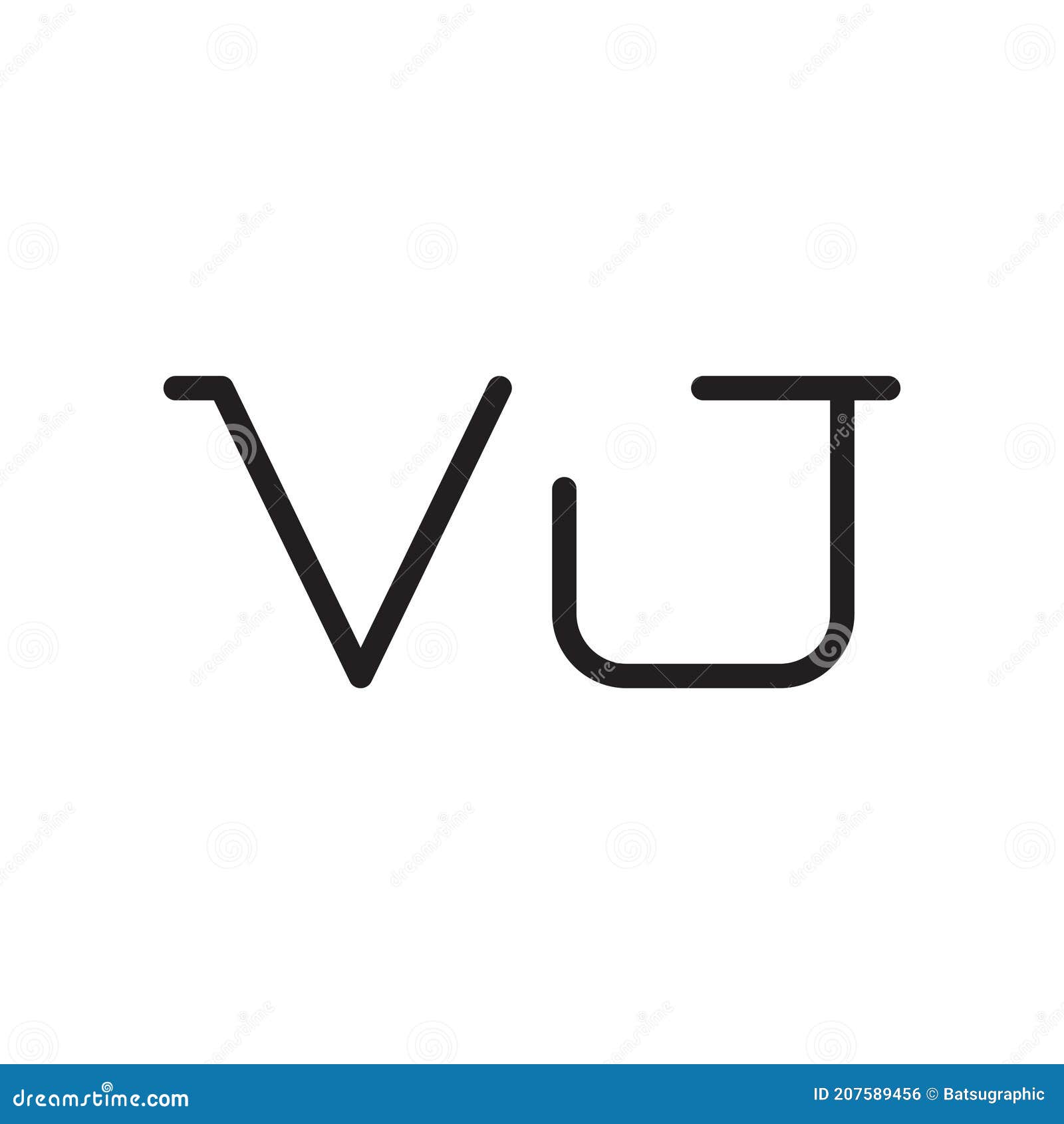 Vj Initial Letter Vector Logo Icon Stock Vector - Illustration of ...