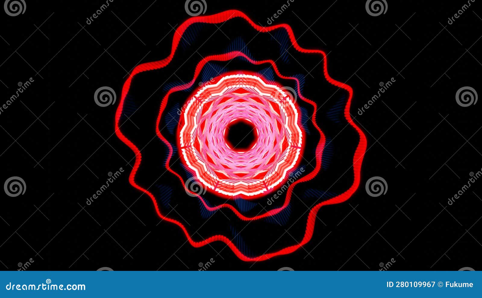 Vj Loop Abstract Red Wave Equalizer Music Background Stock Video ...