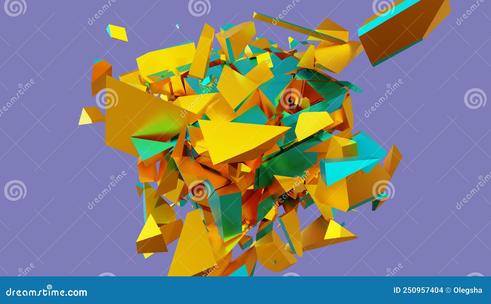 VJ Loop Animation of Cube Destruction. Stock Footage - Video of motion ...