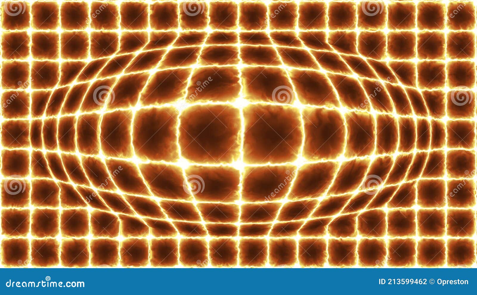 VJ Loop Animation. Fire Electric Waves on the Grid. Fire Grid. Fire ...