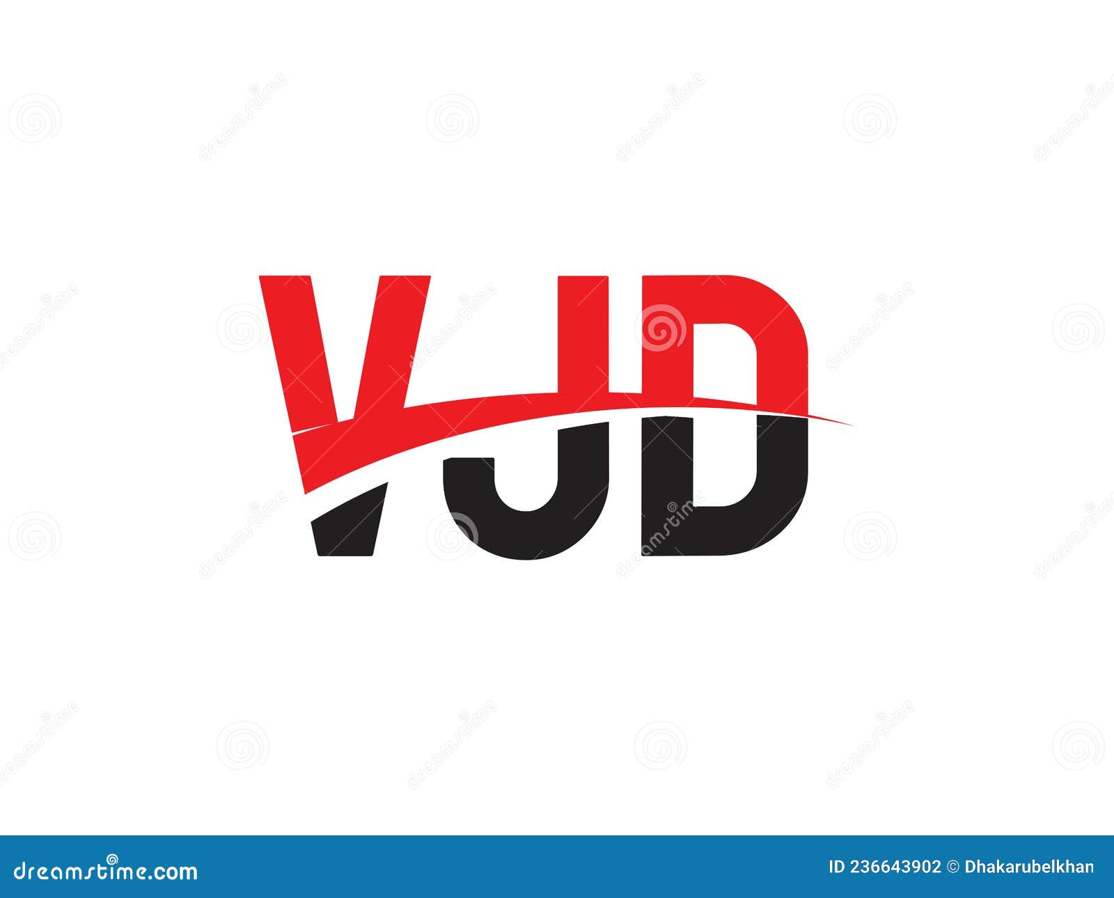 VJD Letter Initial Logo Design Vector Illustration Stock Vector ...