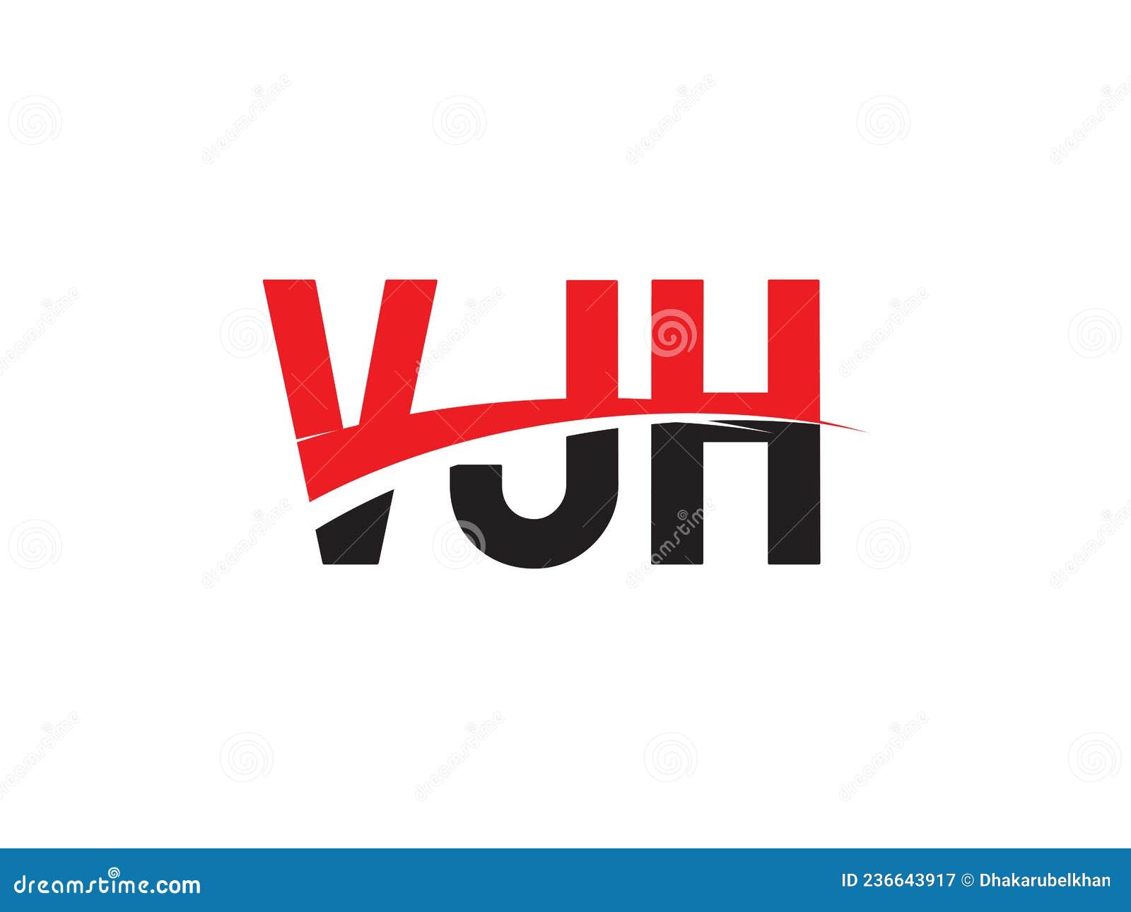 VJH Letter Initial Logo Design Vector Illustration Stock Vector ...