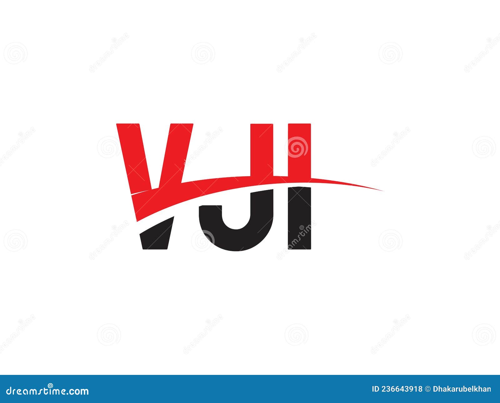 VJI Letter Initial Logo Design Vector Illustration Stock Vector ...
