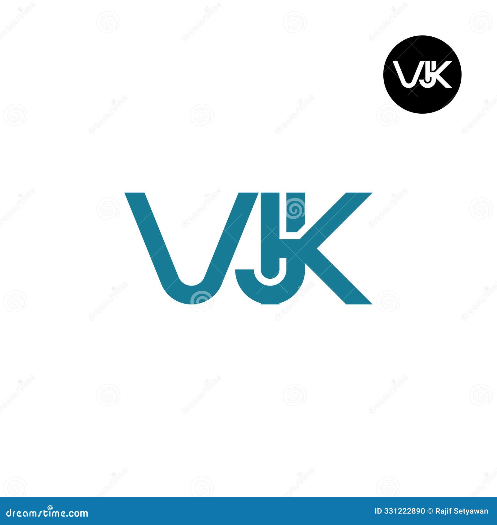VJK Logo Letter Monogram Design Stock Vector - Illustration of ...