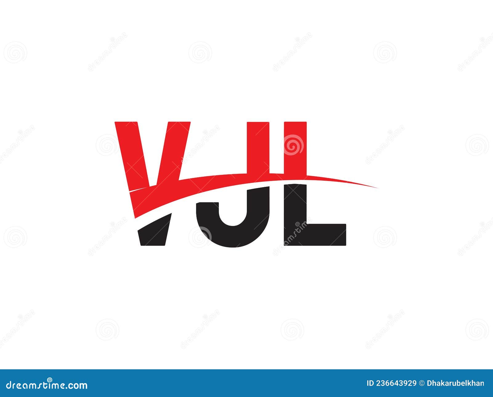 VJL Letter Initial Logo Design Vector Illustration Stock Vector ...
