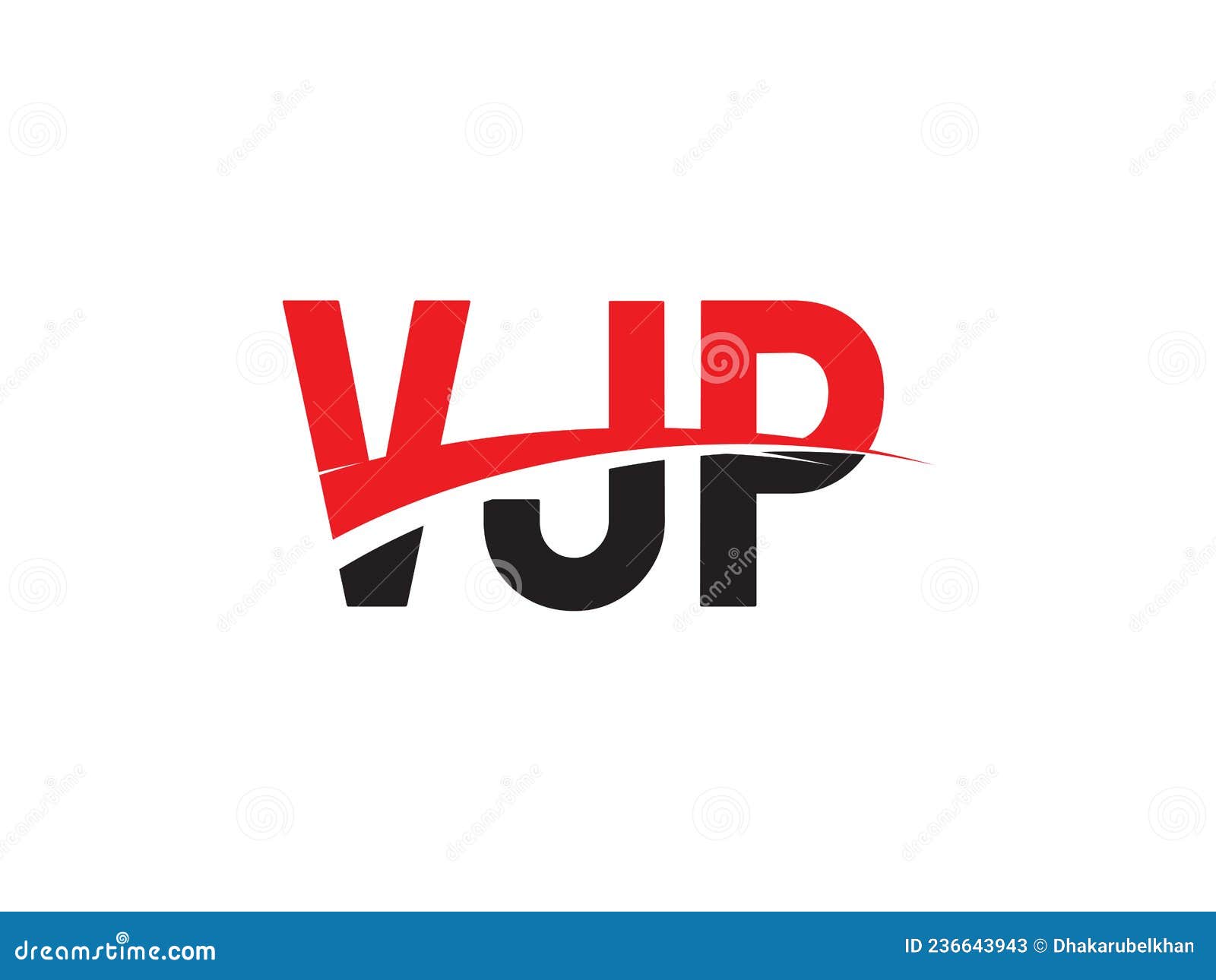 VJP Letter Initial Logo Design Vector Illustration Stock Vector ...