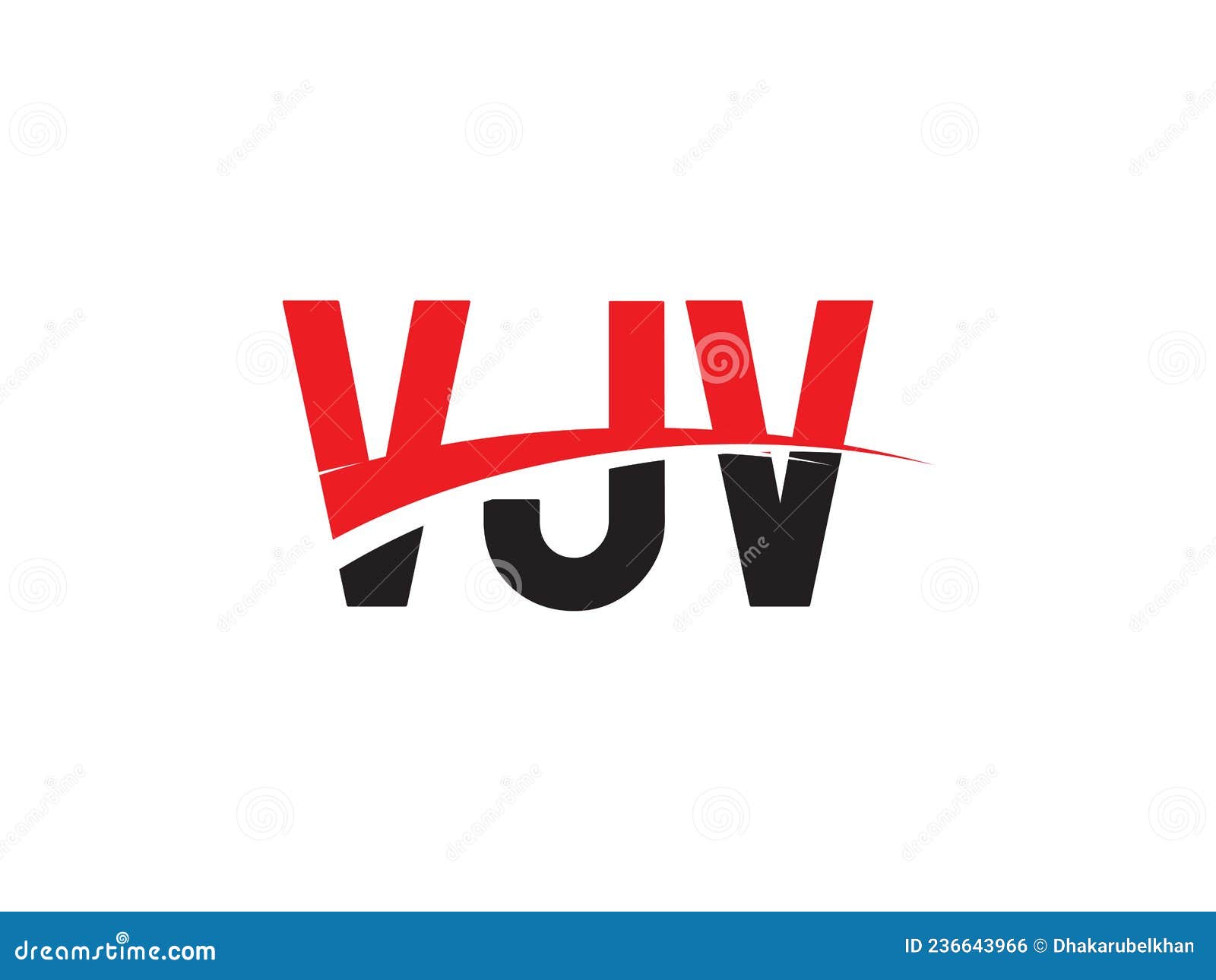 VJV Letter Initial Logo Design Vector Illustration Stock Vector ...