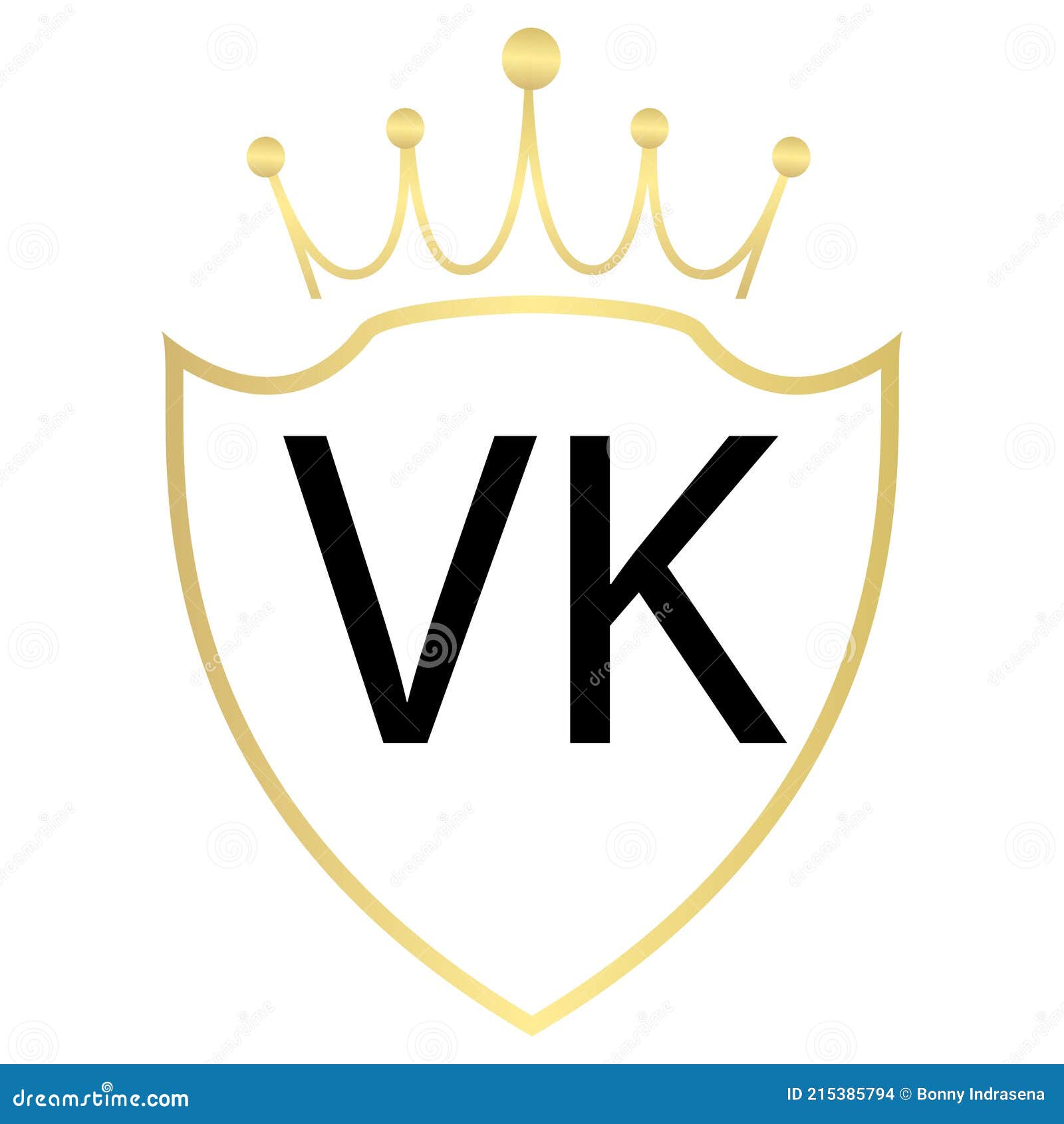 VK Letter Logo Design with Simple Style Stock Vector - Illustration of ...
