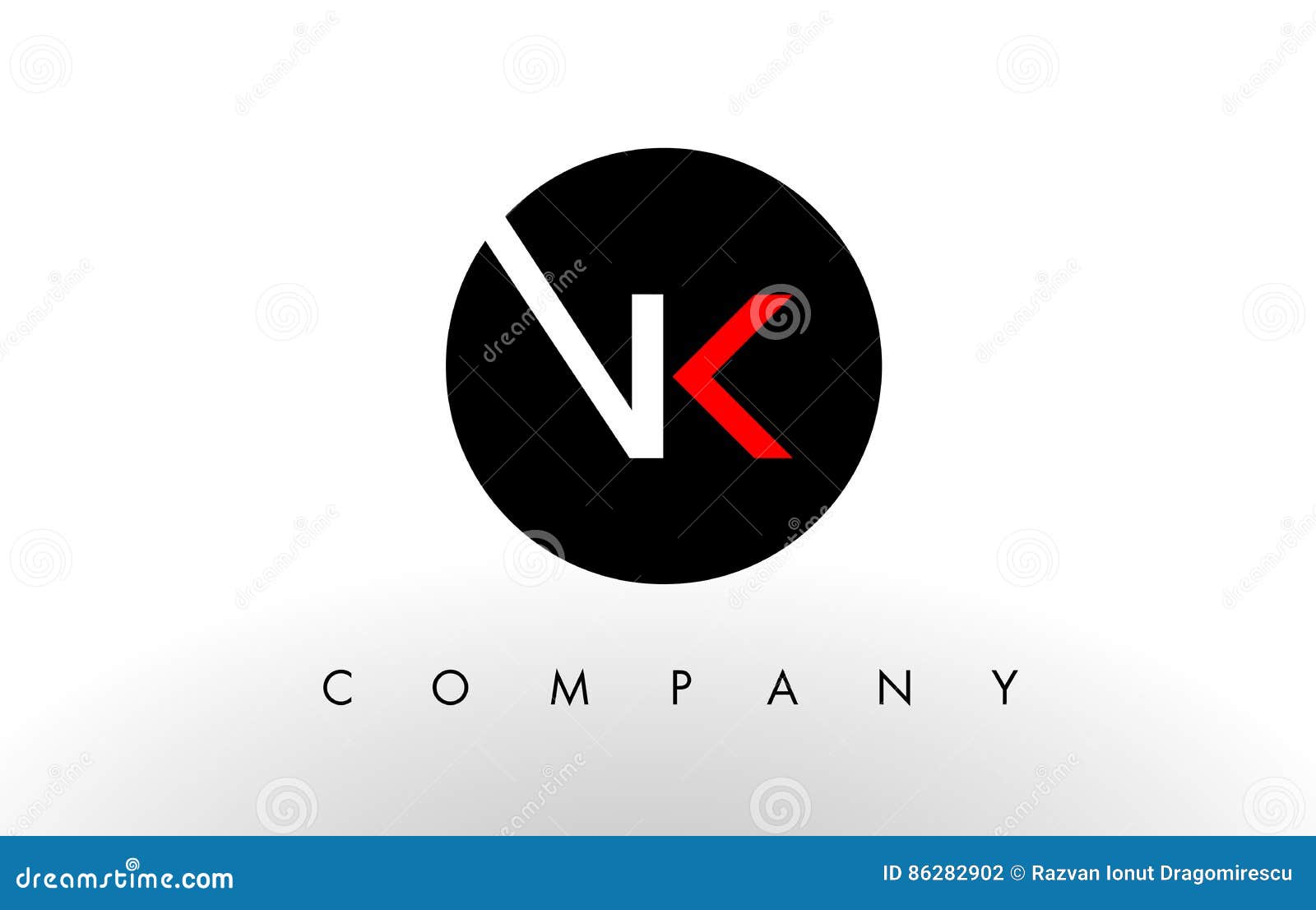 VK Logo. Letter Design Vector. Stock Vector - Illustration of shape ...