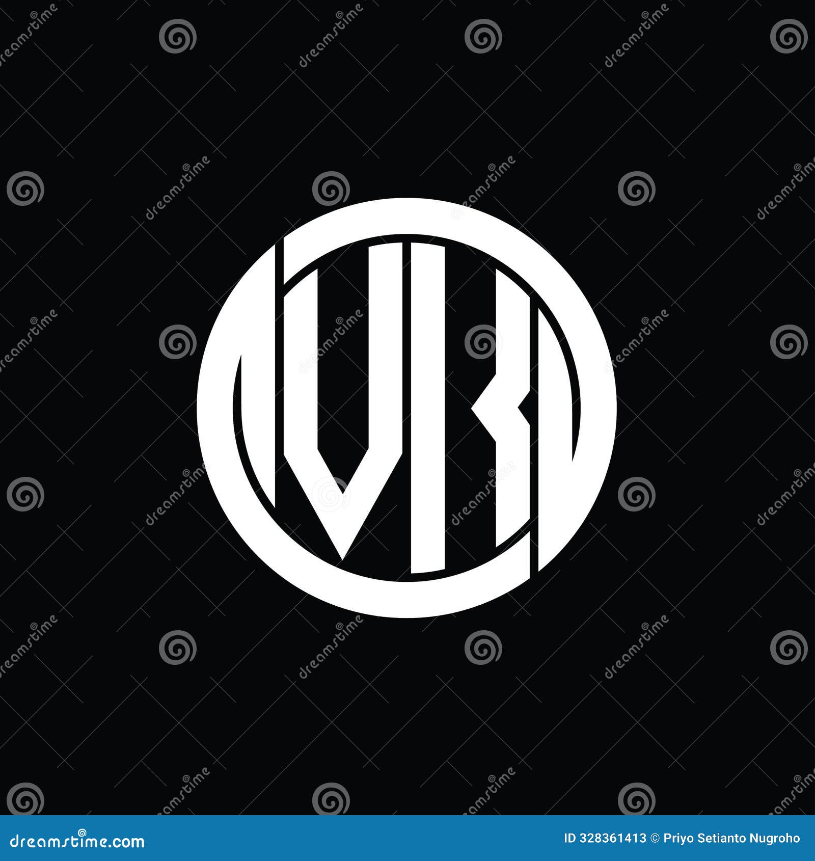 VK Logo Monogram Shield Inside Circle Shape Vector Images Design ...