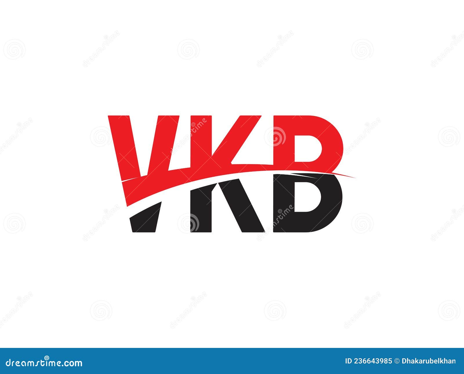 VKB Letter Initial Logo Design Vector Illustration Stock Vector ...