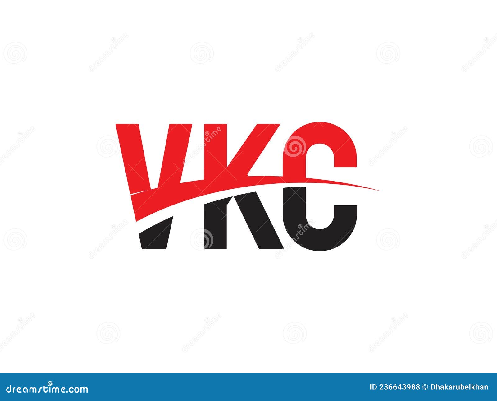 VKC Letter Initial Logo Design Vector Illustration Stock Vector ...