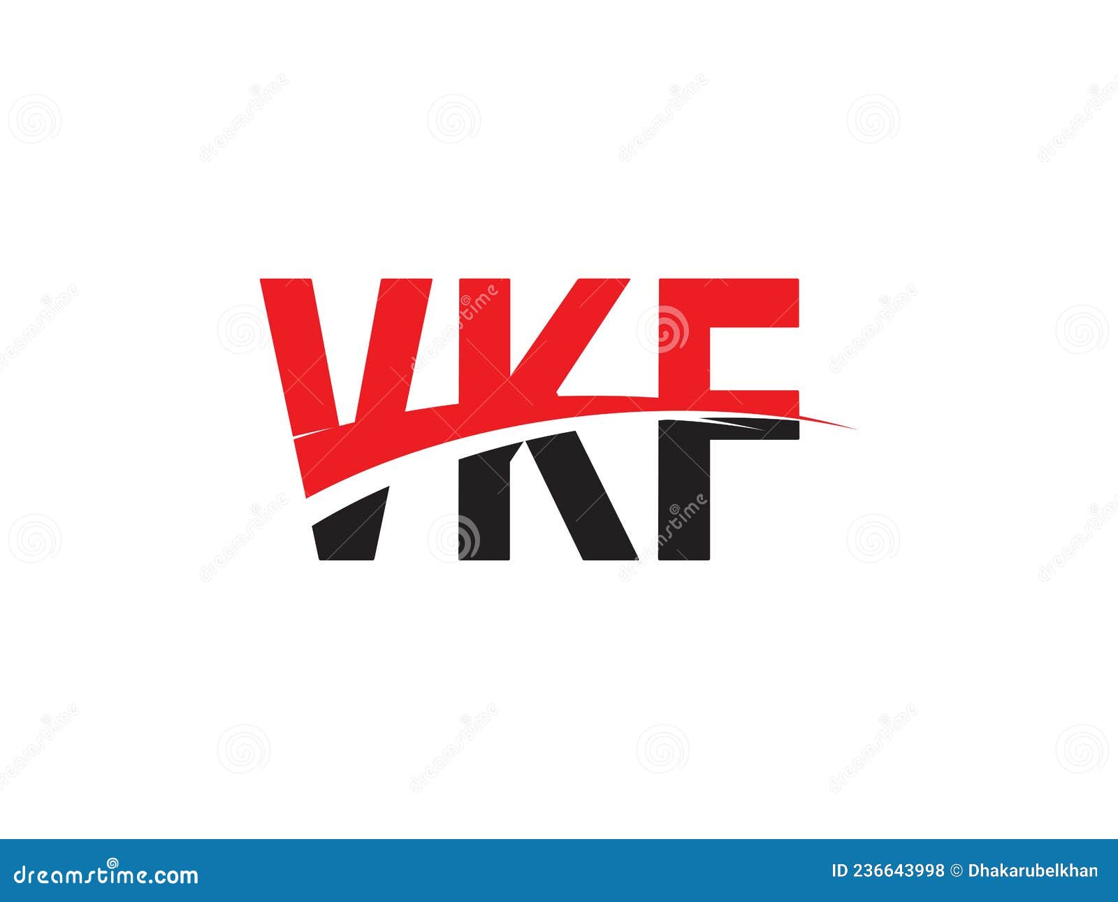 VKF Letter Initial Logo Design Vector Illustration Stock Vector ...