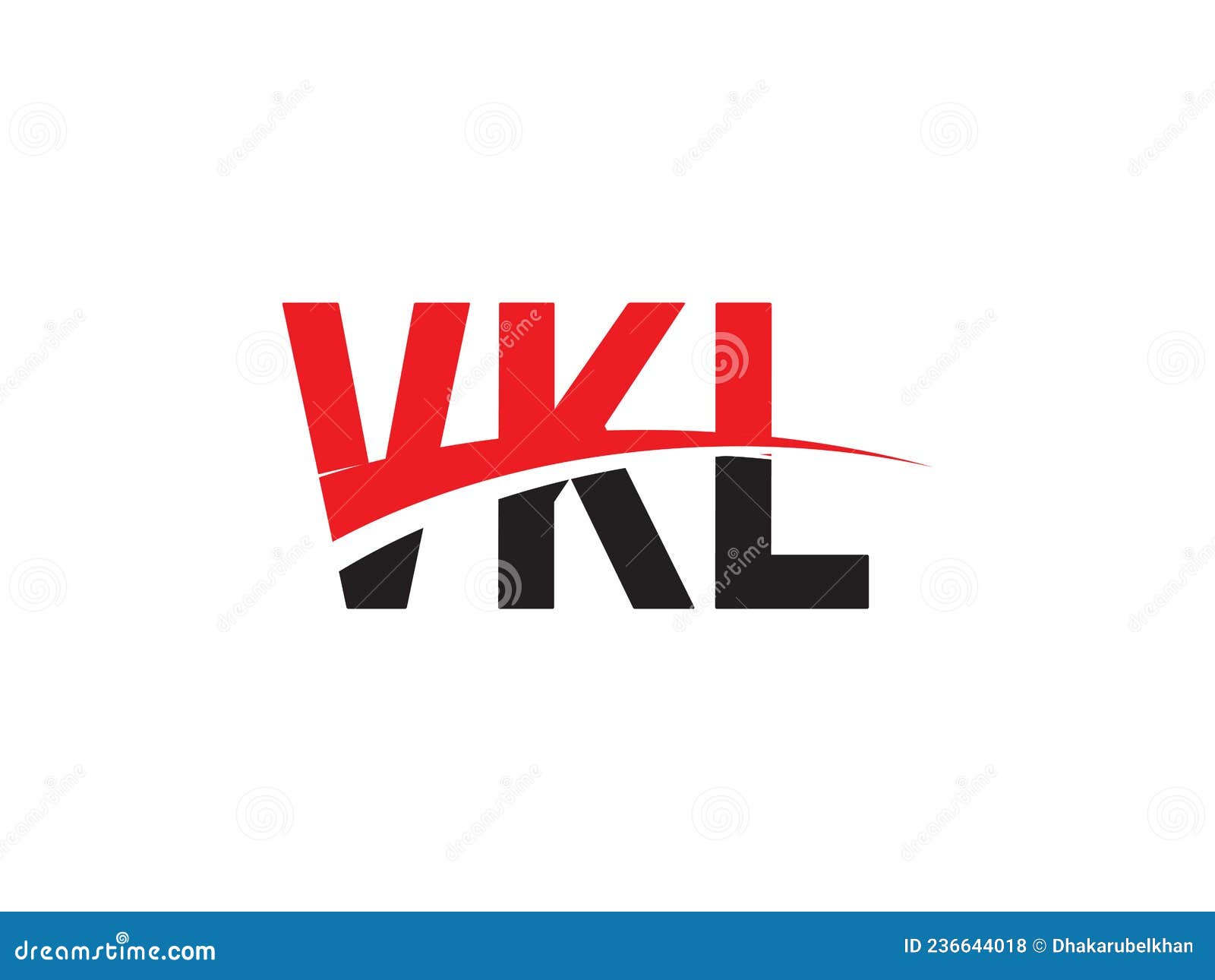 VKL Letter Initial Logo Design Vector Illustration Stock Vector ...