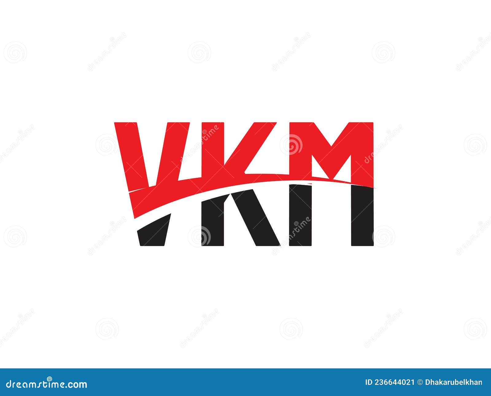 VKM Letter Initial Logo Design Vector Illustration Stock Vector ...