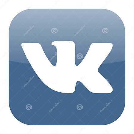 Vkontakte icon vector editorial image. Illustration of vkontakte ...