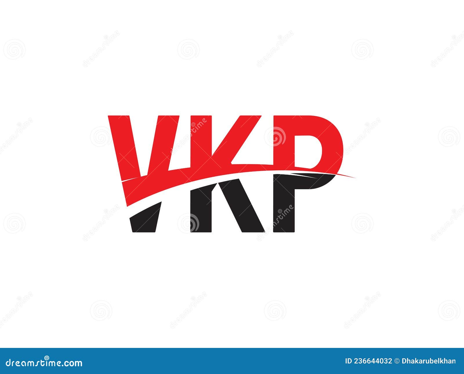 VKP Letter Initial Logo Design Vector Illustration Stock Vector ...