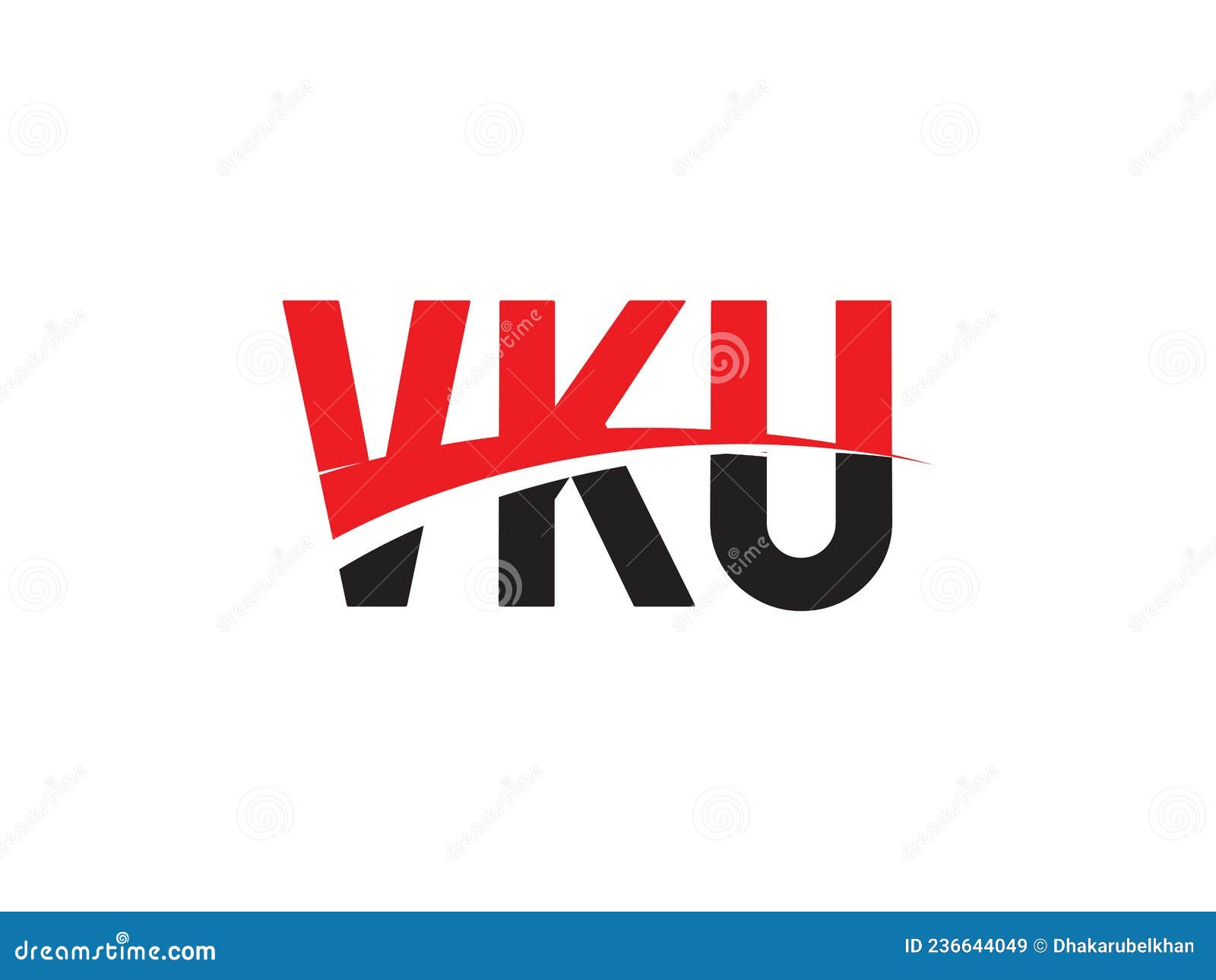 VKU Letter Initial Logo Design Vector Illustration Stock Vector ...