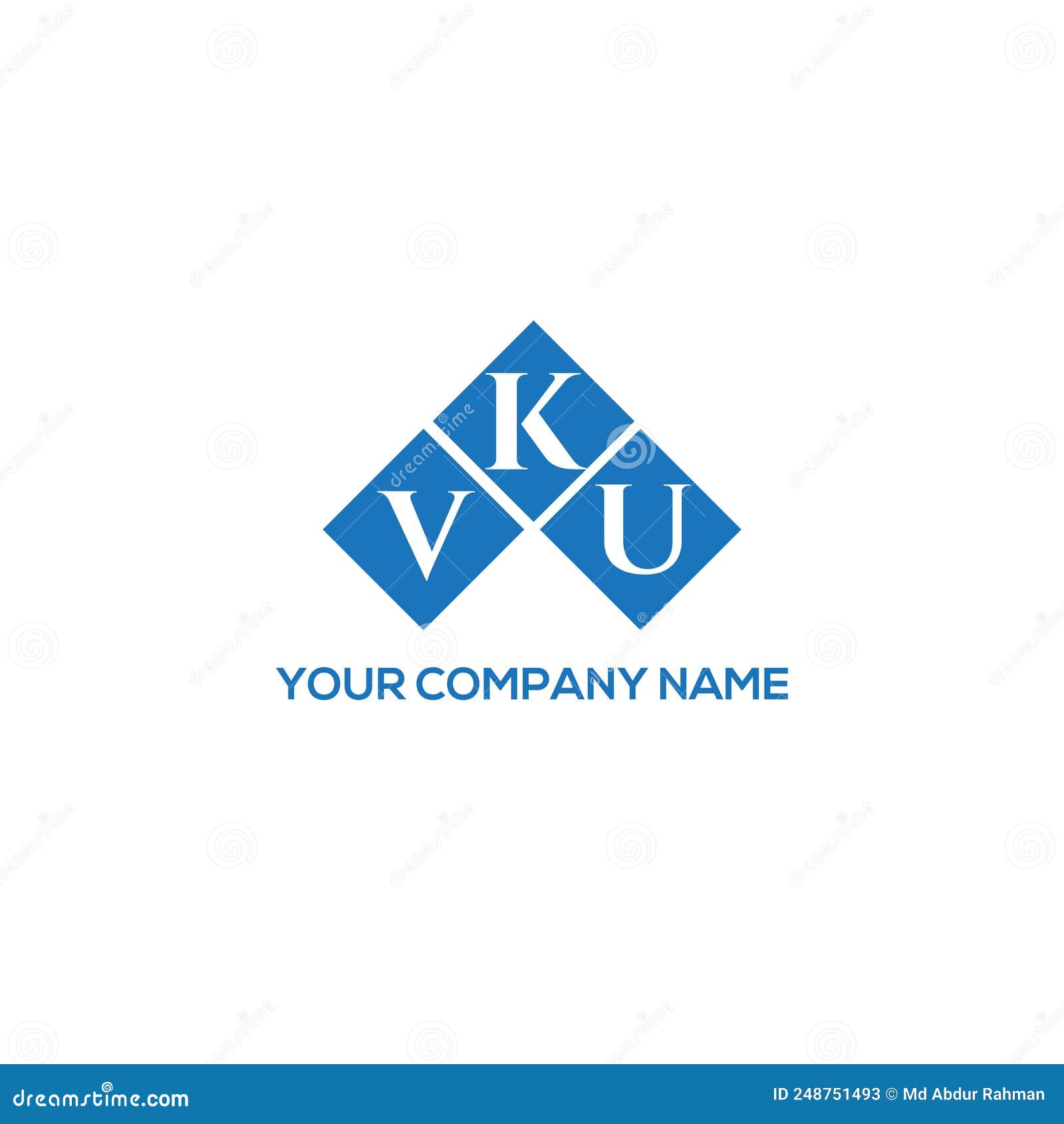 VKU Letter Logo Design on WHITE Background. VKU Creative Initials ...