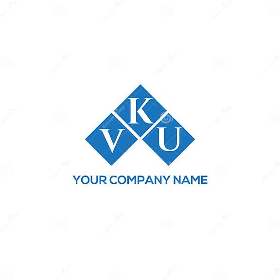 VKU Letter Logo Design on WHITE Background. VKU Creative Initials ...