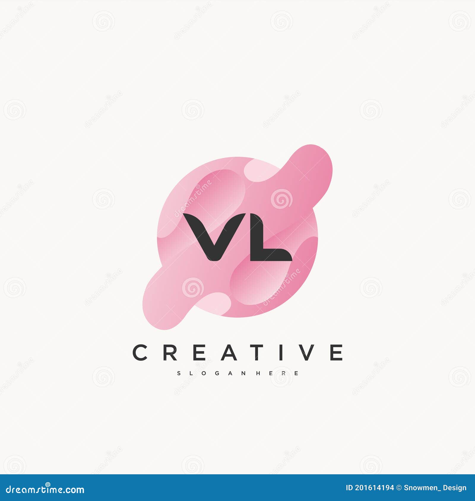 VL Initial Letter Colorful Logo Icon Design Template Elements Vector ...