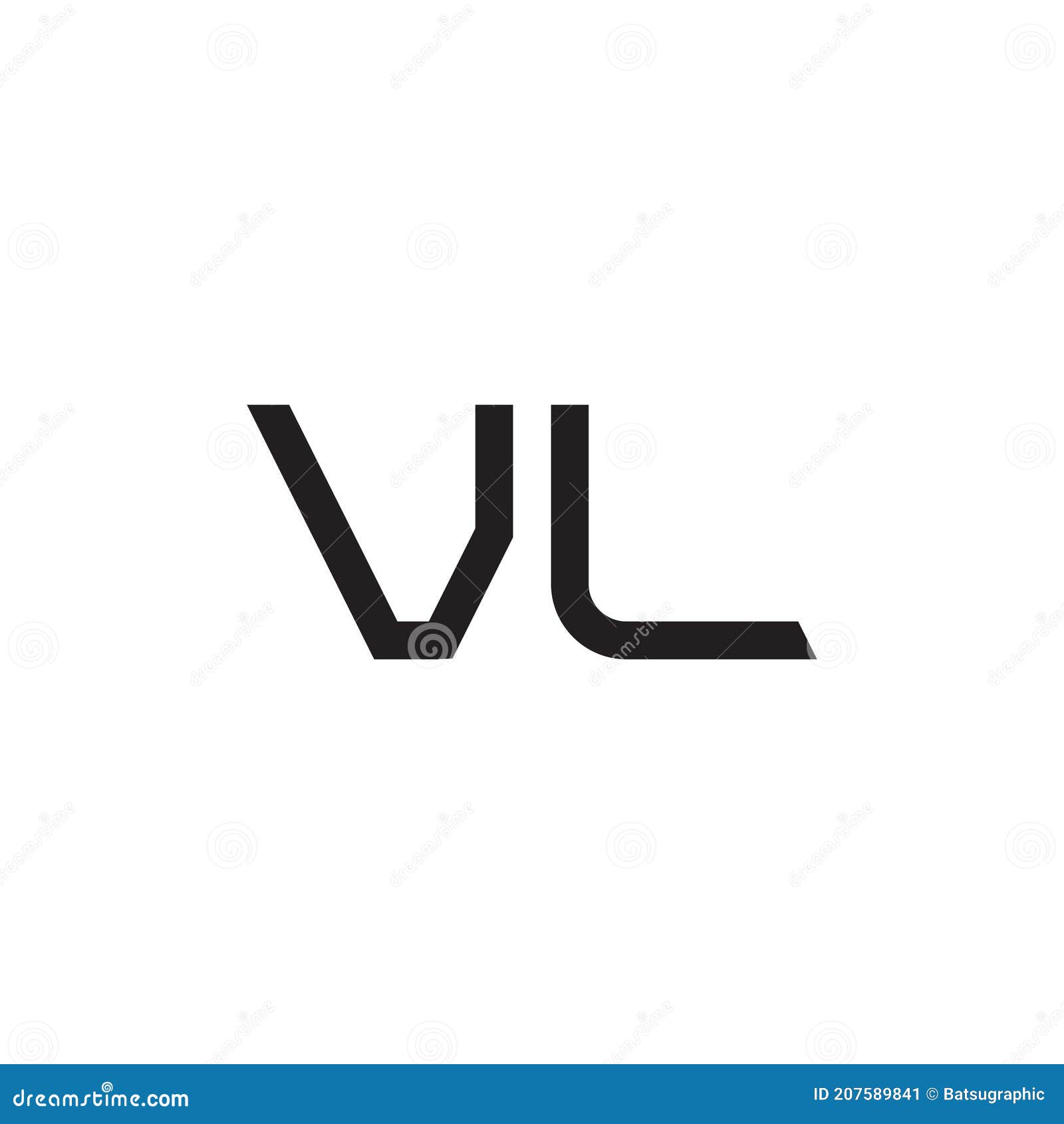 Vl Initial Letter Vector Logo Icon Stock Vector - Illustration of ...