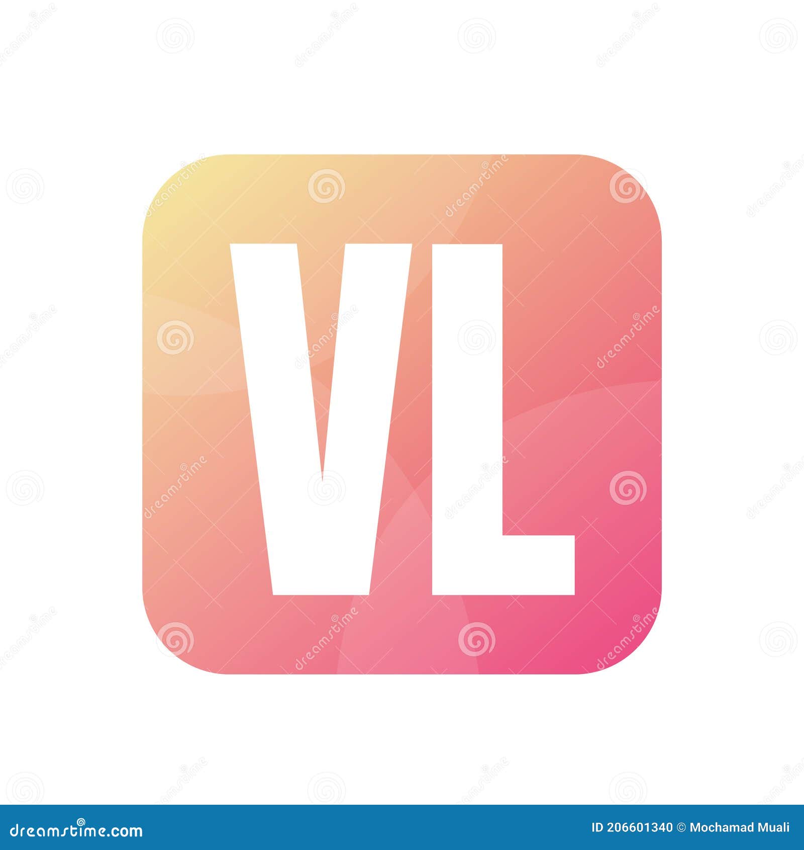 VL Letter Logo Design with Simple Style Stock Vector - Illustration of ...