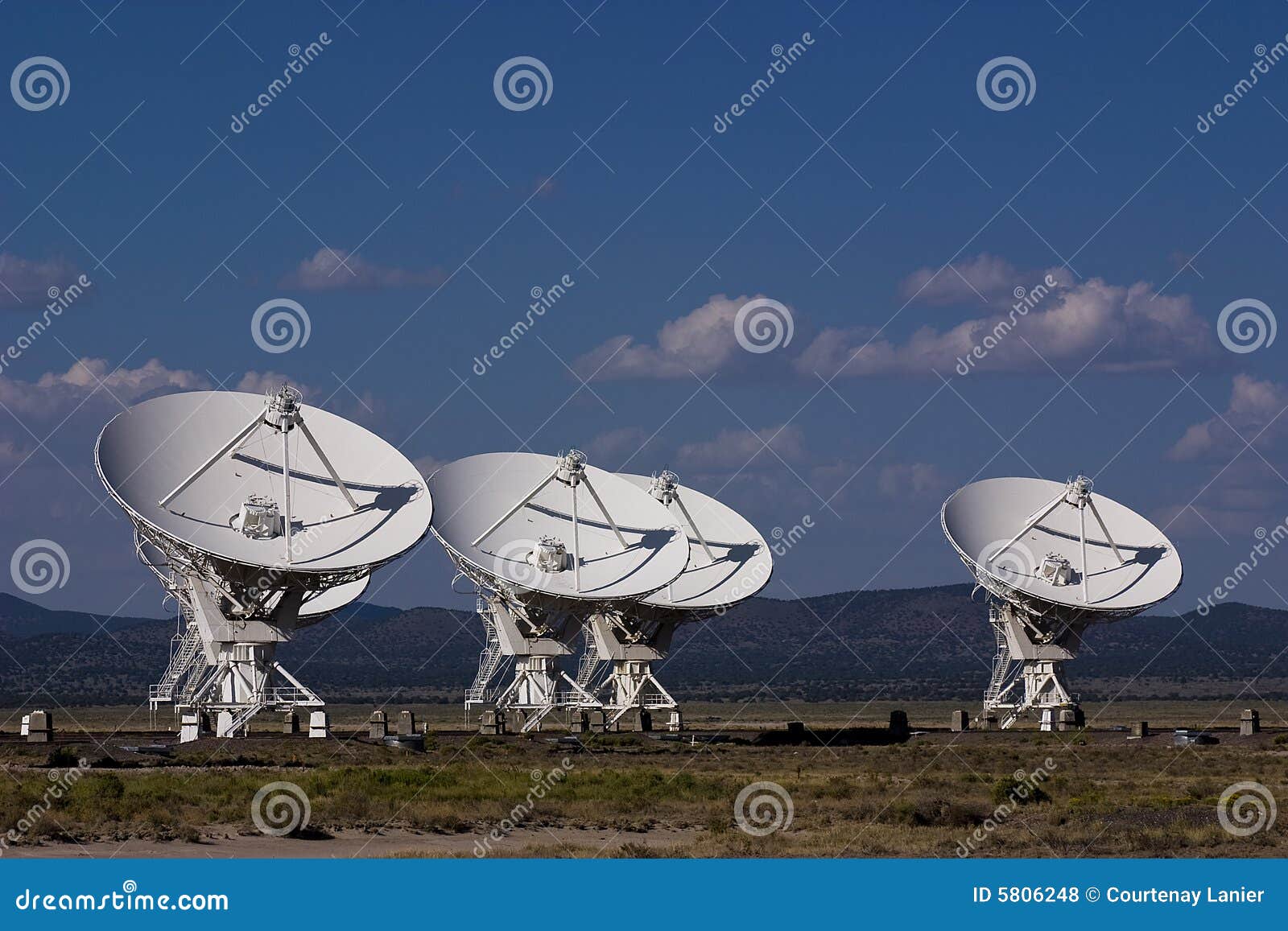 VLA Array stock photo. Image of dishes, industrial, examining - 5806248