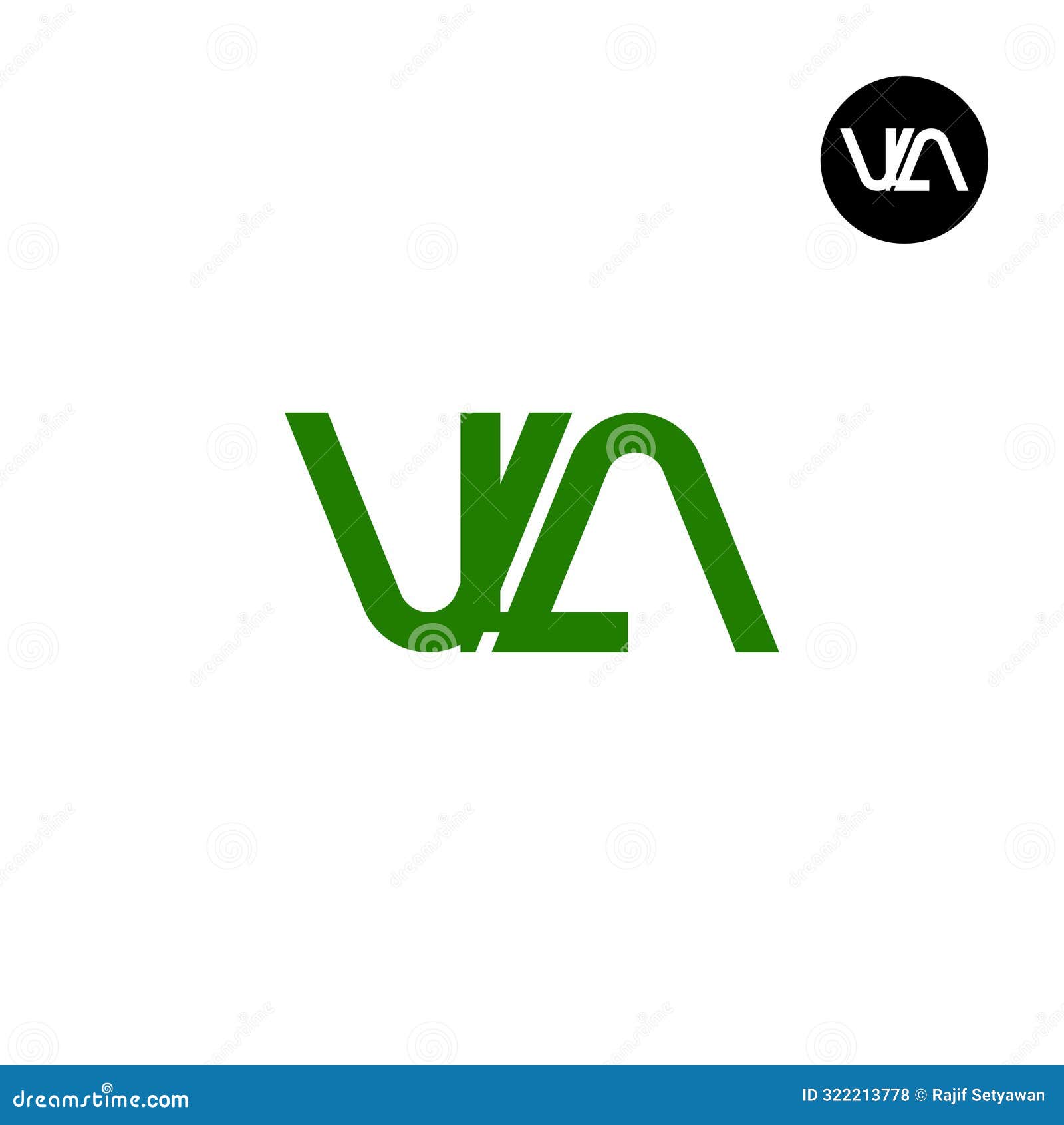 VLA Logo Letter Monogram Design Stock Vector - Illustration of letter ...